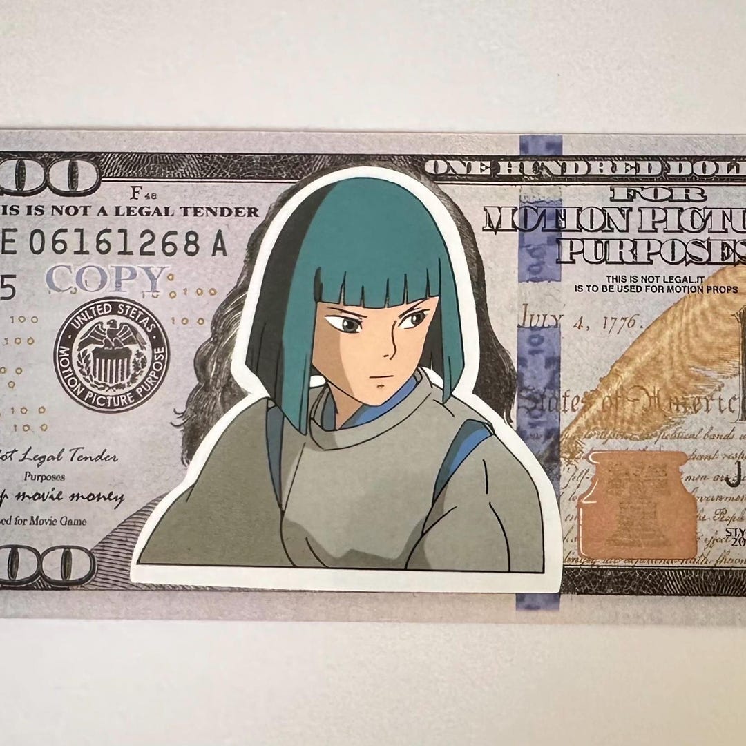 Spirited Away Theme 100 Prop Bill Placeholders for Cash Stuffing, Bill ...