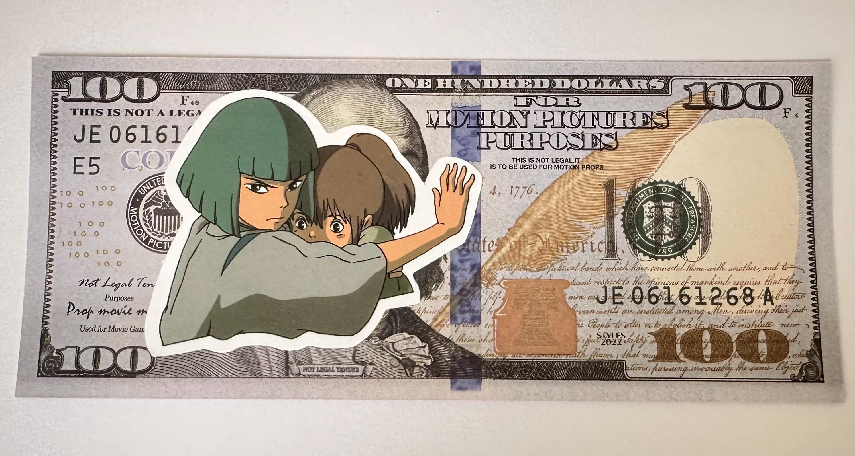 Spirited Away Theme 100 Prop Bill Placeholders for Cash Stuffing, Bill ...
