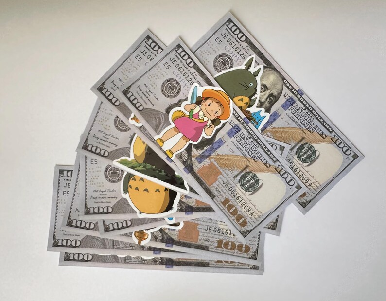 My Neighbor Totoro Theme 100 Prop Bill Placeholders for Cash Stuffing ...