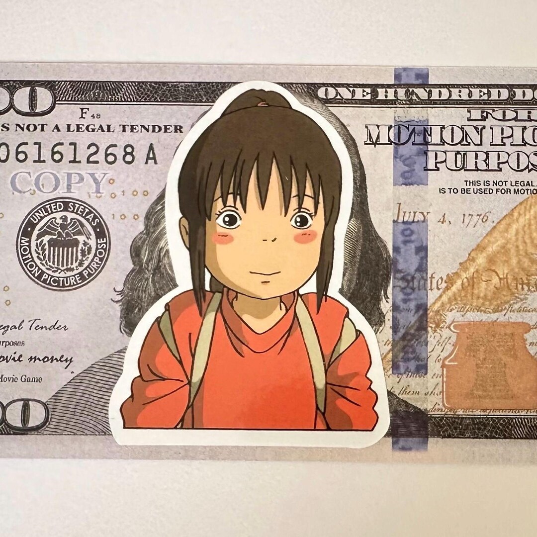 Spirited Away Theme 100 Prop Bill Placeholders for Cash Stuffing, Bill ...