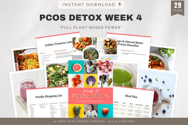 28-day PCOS Detox Program | PCO Tea, Smoothie, Salads | PCOS Recipes ...