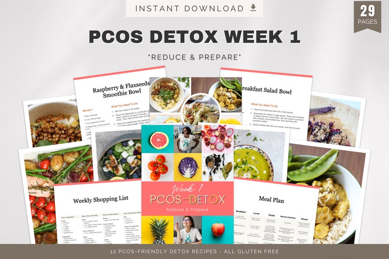 28-day PCOS Detox Program | PCO Tea, Smoothie, Salads | PCOS Recipes ...