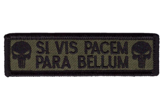 Si Vis Pacem Para Bellum Patch SI VIS PACEM PARA BELLUM With Skull PVC
