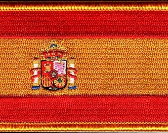 PROUD to Be SPANISH Patch Embroidered Iron-on Applique Spain Flag Biker ...