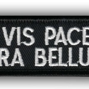 Si Vis Pacem Para Bellum Skull Patch (black) - Etsy