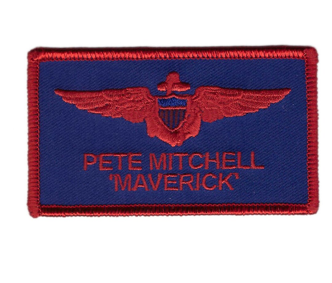 Maverick Airforce Navy Cosplay Costume Patch - Etsy