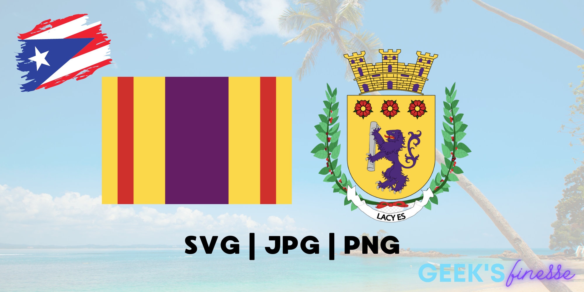 Ciales Puerto Rico Flag Coat of Arms Escudo De Armas JPG - Etsy