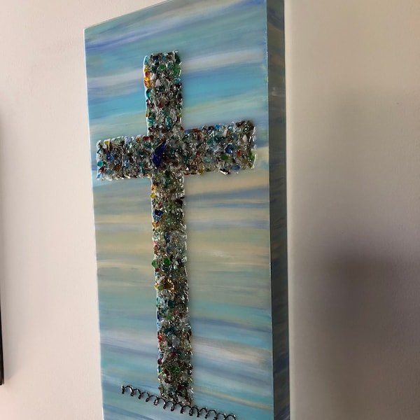 Glass Resin Cross - Etsy