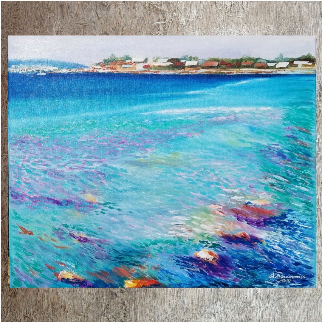 Ebb Tide Original Impressionist Seascape Oil Painting - Etsy