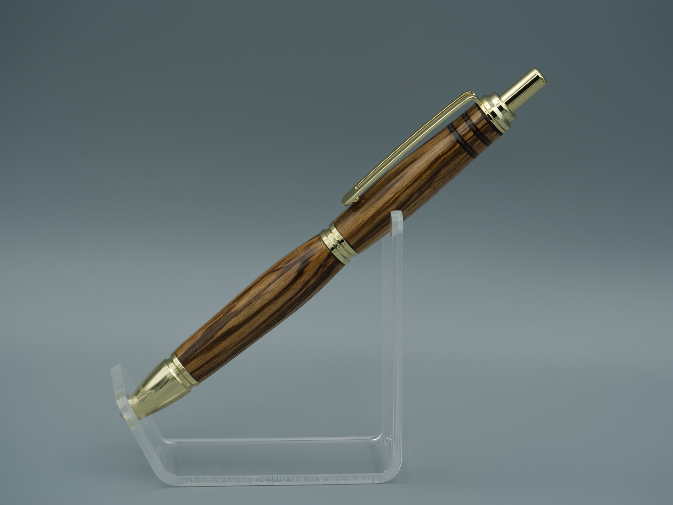 Elegant Handmade Wood Pen | Hand Turned Wooden Click Pen | Slimline Pro ...