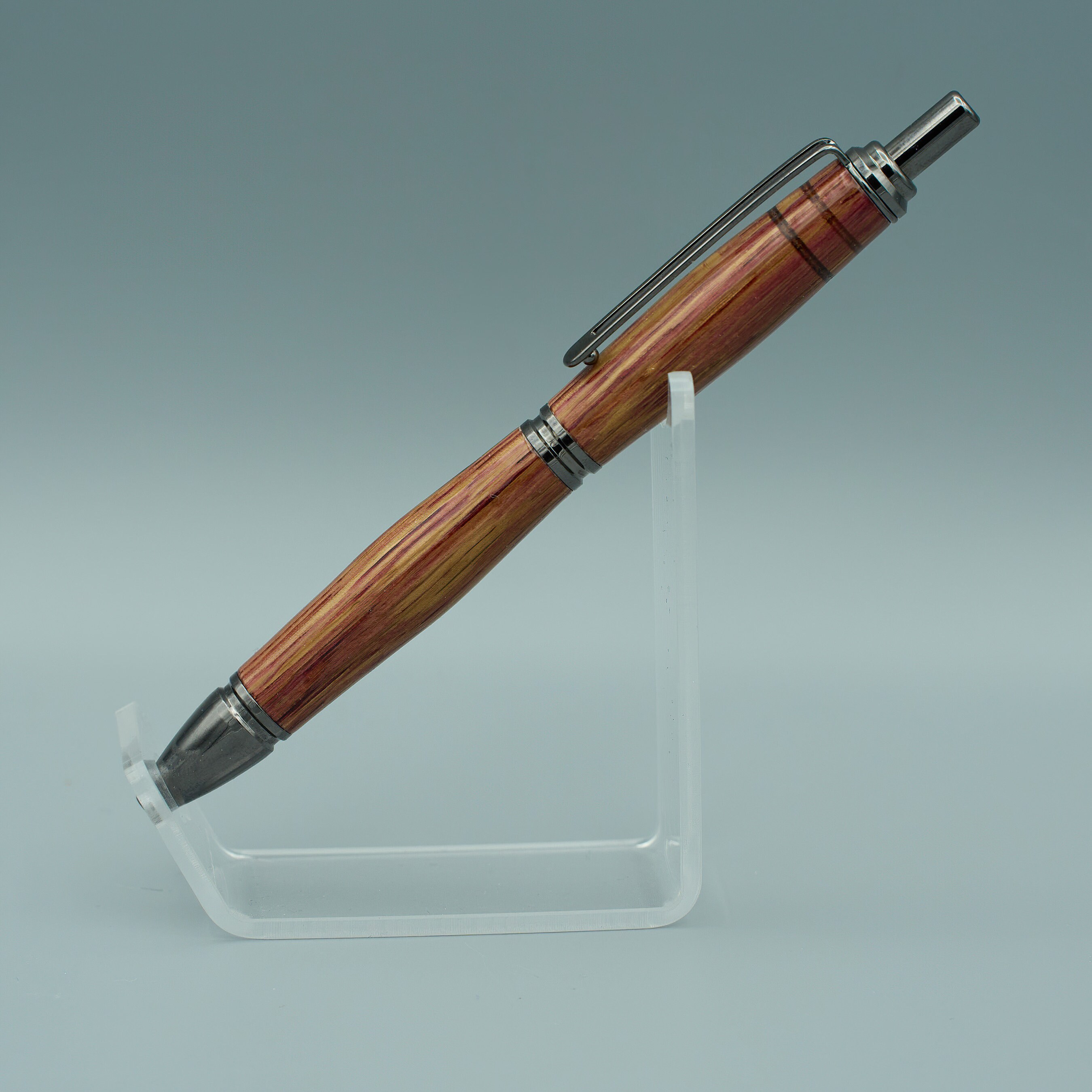 Elegant Handmade Wood Pen | Hand Turned Wooden Click Pen | Slimline Pro ...