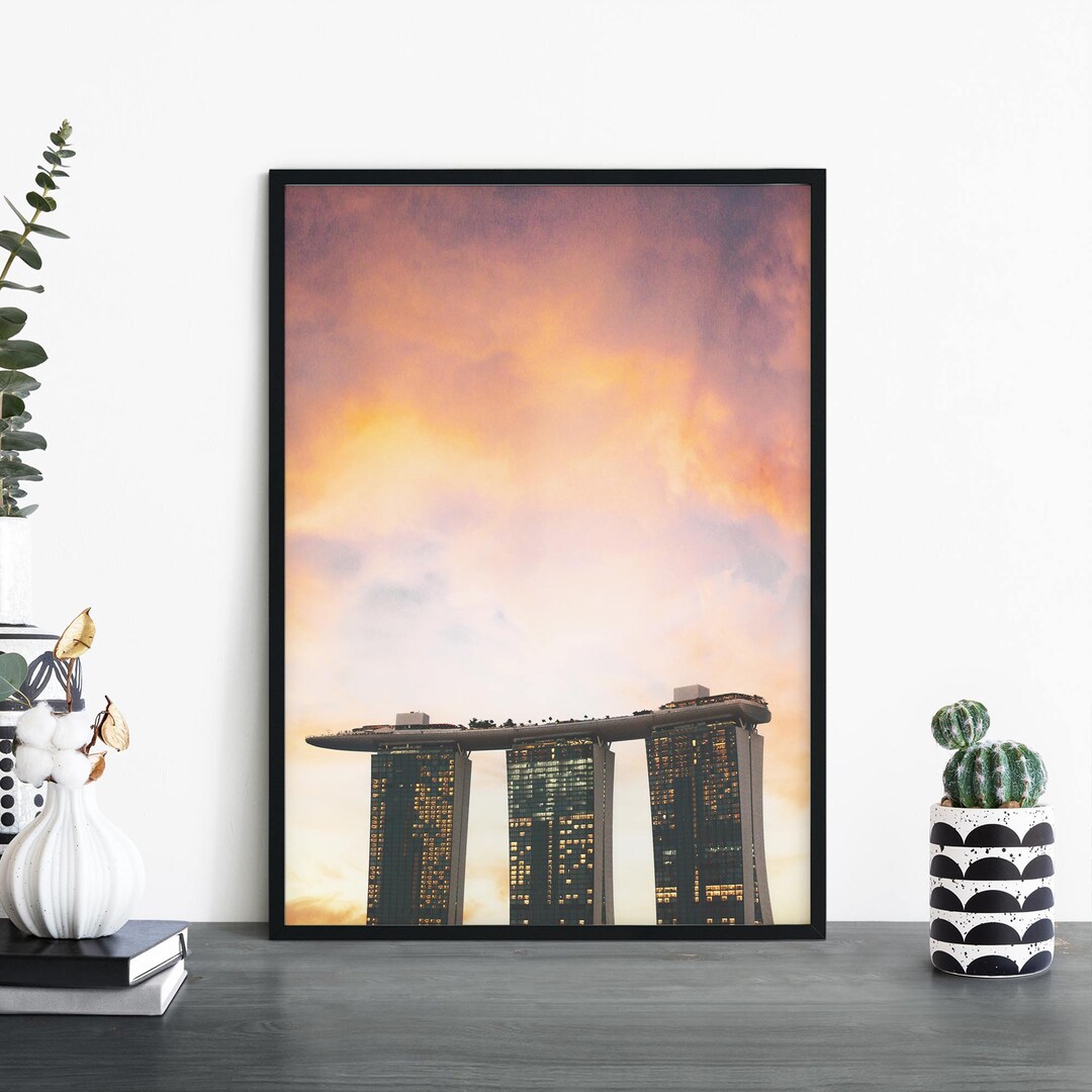 Marina Bay Sands No.5 Print Wall Art | A4 A3 A2 A1 - Etsy