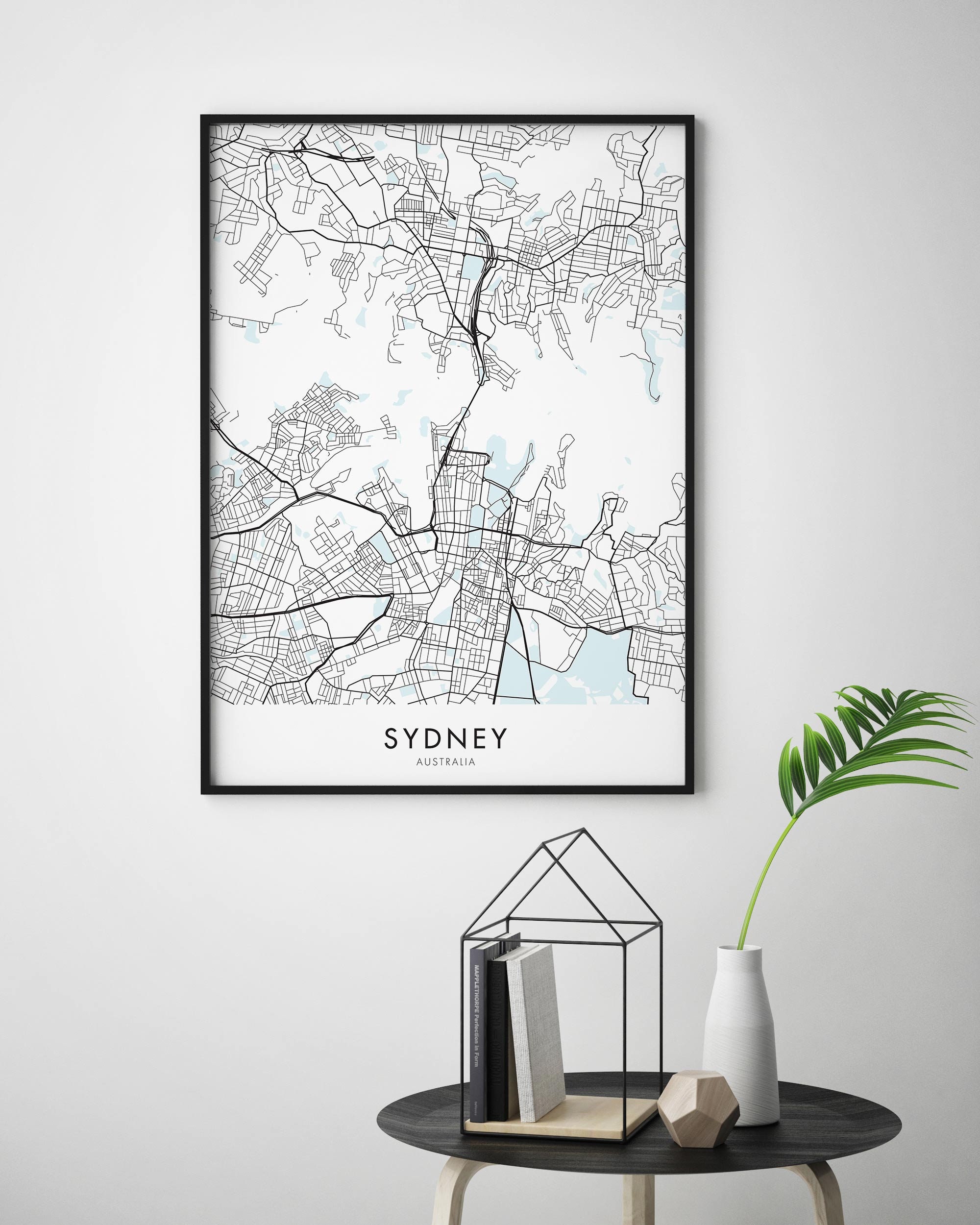 Sydney Australia Art, City Map Print Wall Art | A4 A3 A2 A1 - Etsy