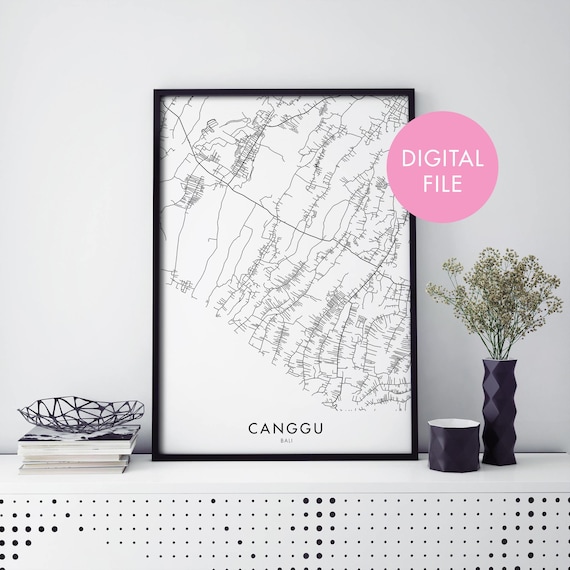 Canggu Bali Indonesia Map