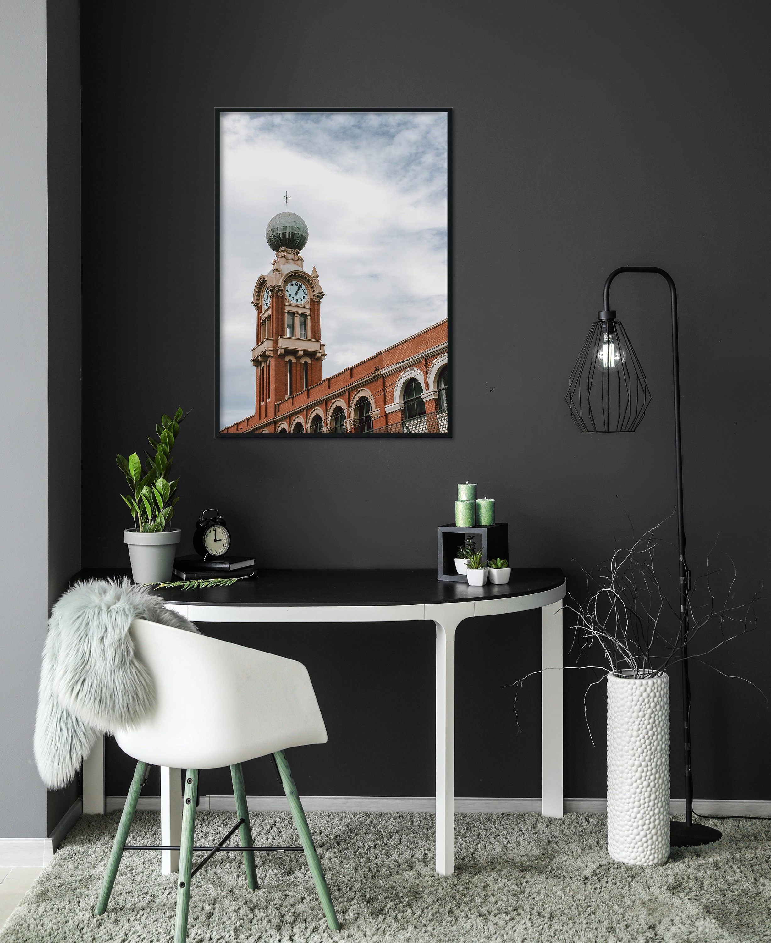 Dimmeys Clock Tower, Richmond, Melbourne, Australia Print Wall Art | A4 ...