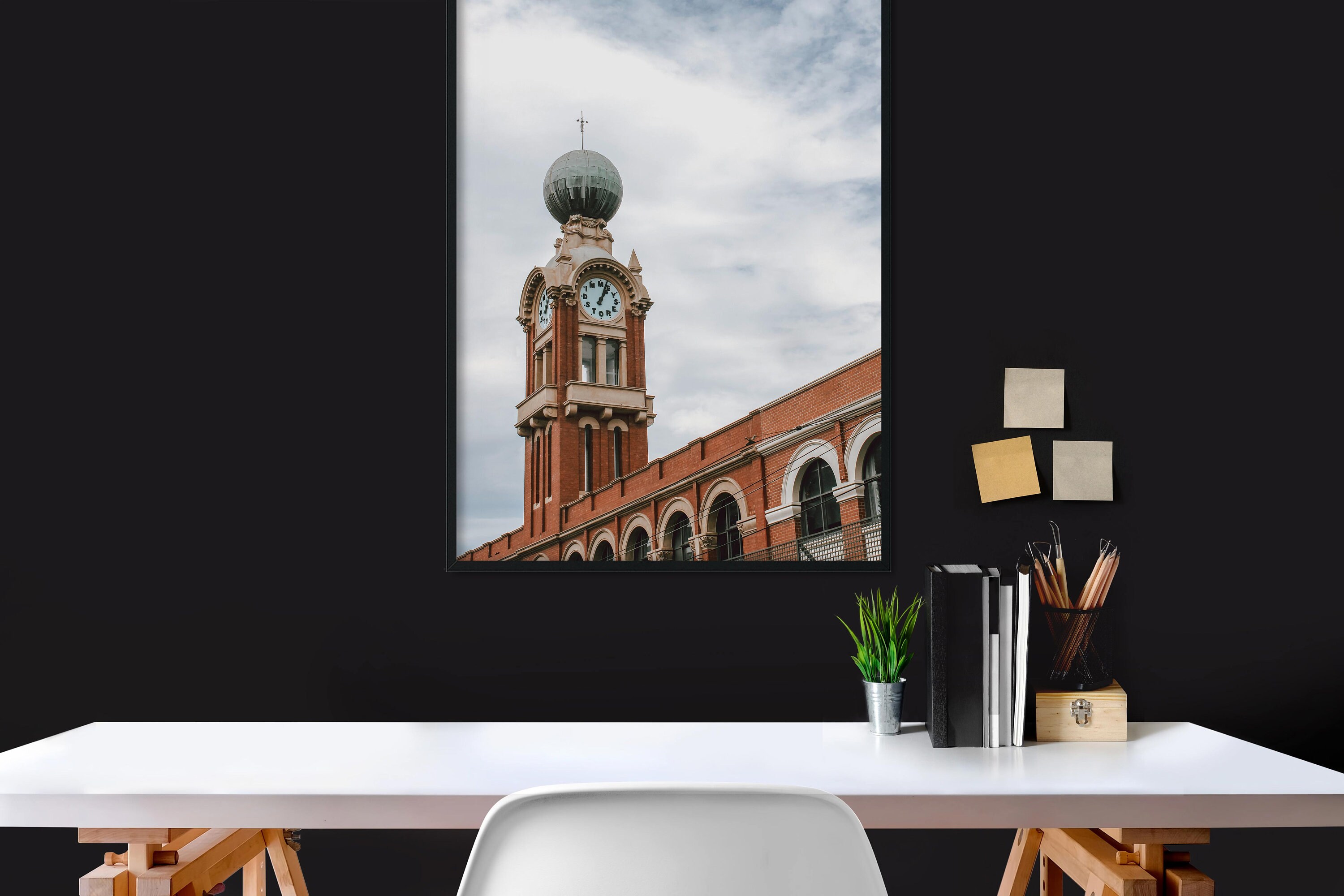 Dimmeys Clock Tower, Richmond, Melbourne, Australia Print Wall Art | A4 ...