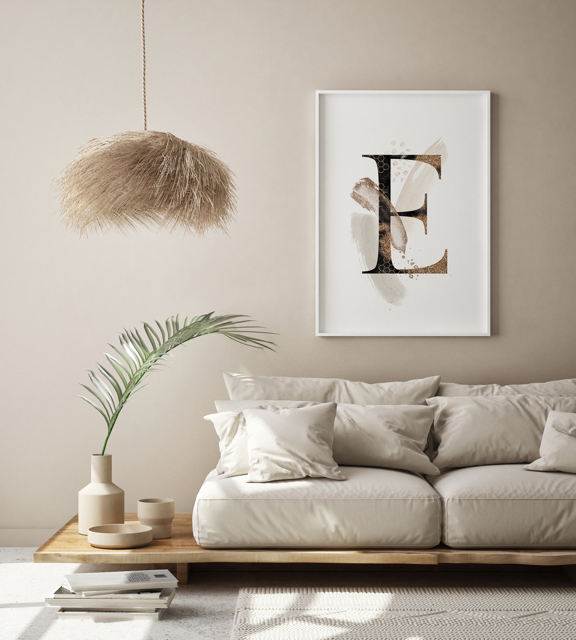 Letter E Alphabet Abstract Print Wall Art | 4x6 5x7 A4 A3 A2 A1 - Etsy