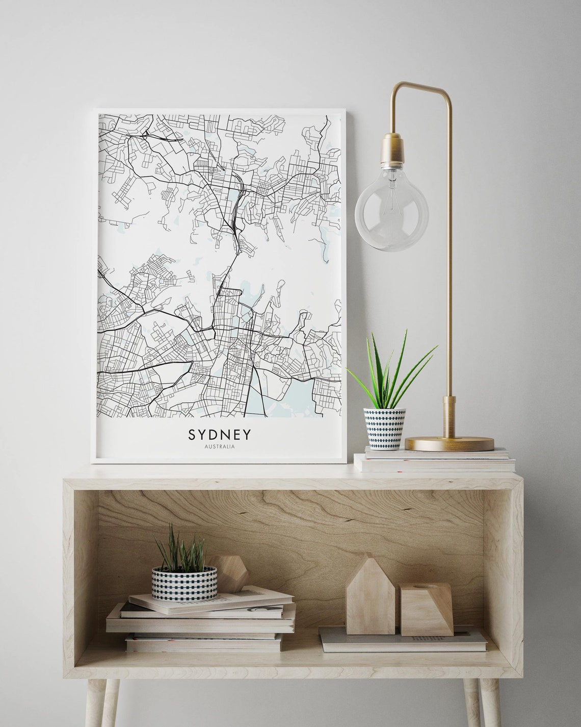 Sydney Australia Art, City Map Print Wall Art | A4 A3 A2 A1 - Etsy