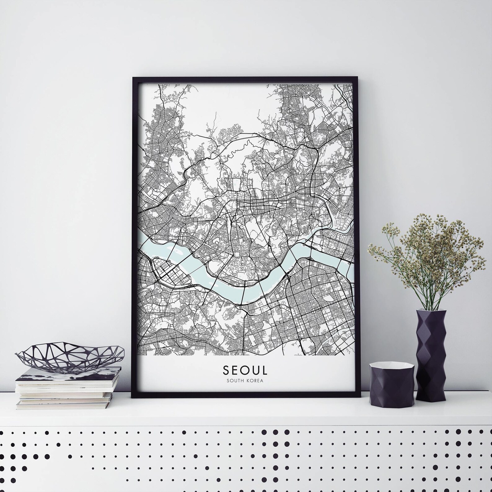 Seoul, South Korea Art, City Map Print Wall Art | A4 A3 A2 - Etsy