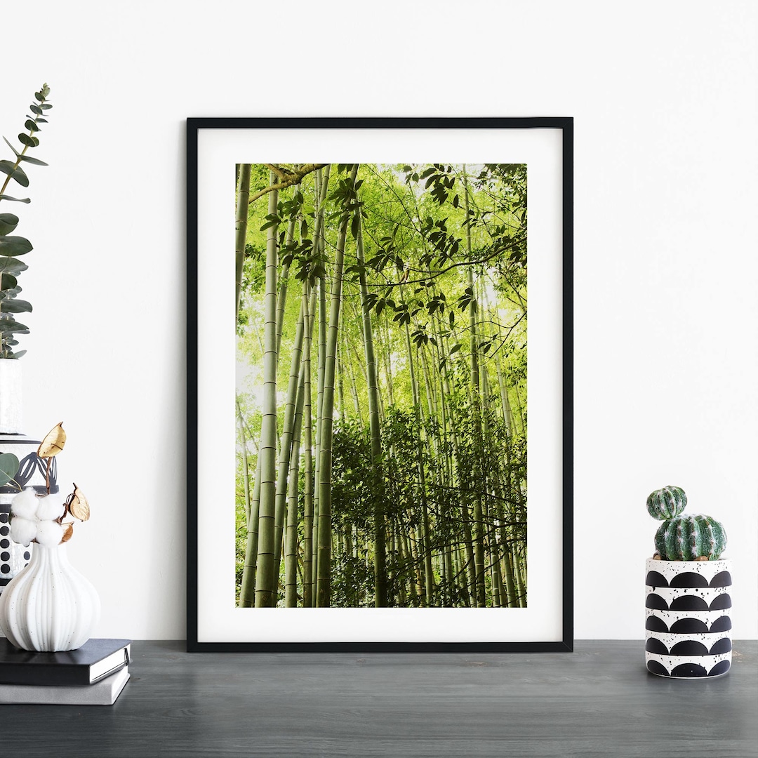 Bamboo Forest Print Wall Art | A4 A3 A2 A1 - Etsy