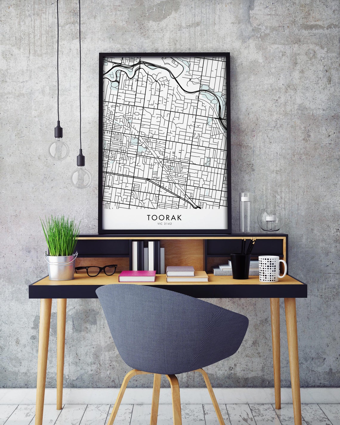 Toorak, Melbourne Art, City Map Print Wall Art | A4 A3 A2 A1 - Etsy
