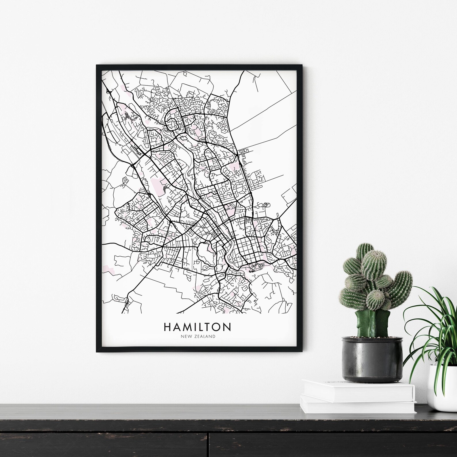 Hamilton New Zealand Art City Map Print Wall Art A4 A3 A2 - Etsy