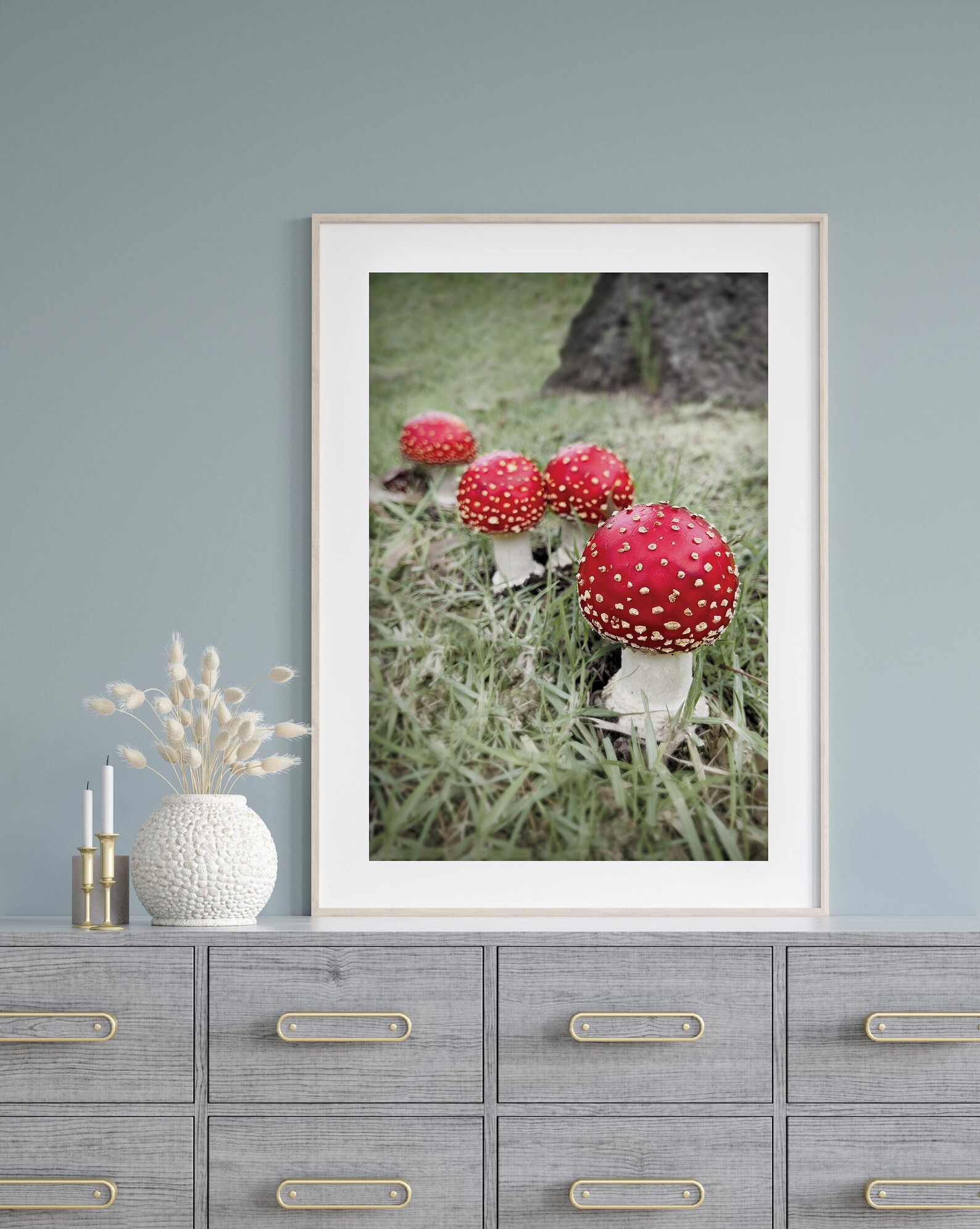 Toadstools Print Wall Art Print at Home Digital Download - Etsy