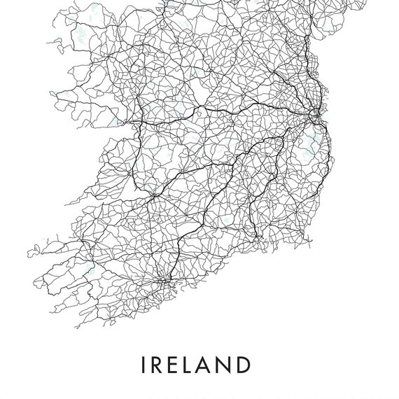 Ireland Map Printable Black And White