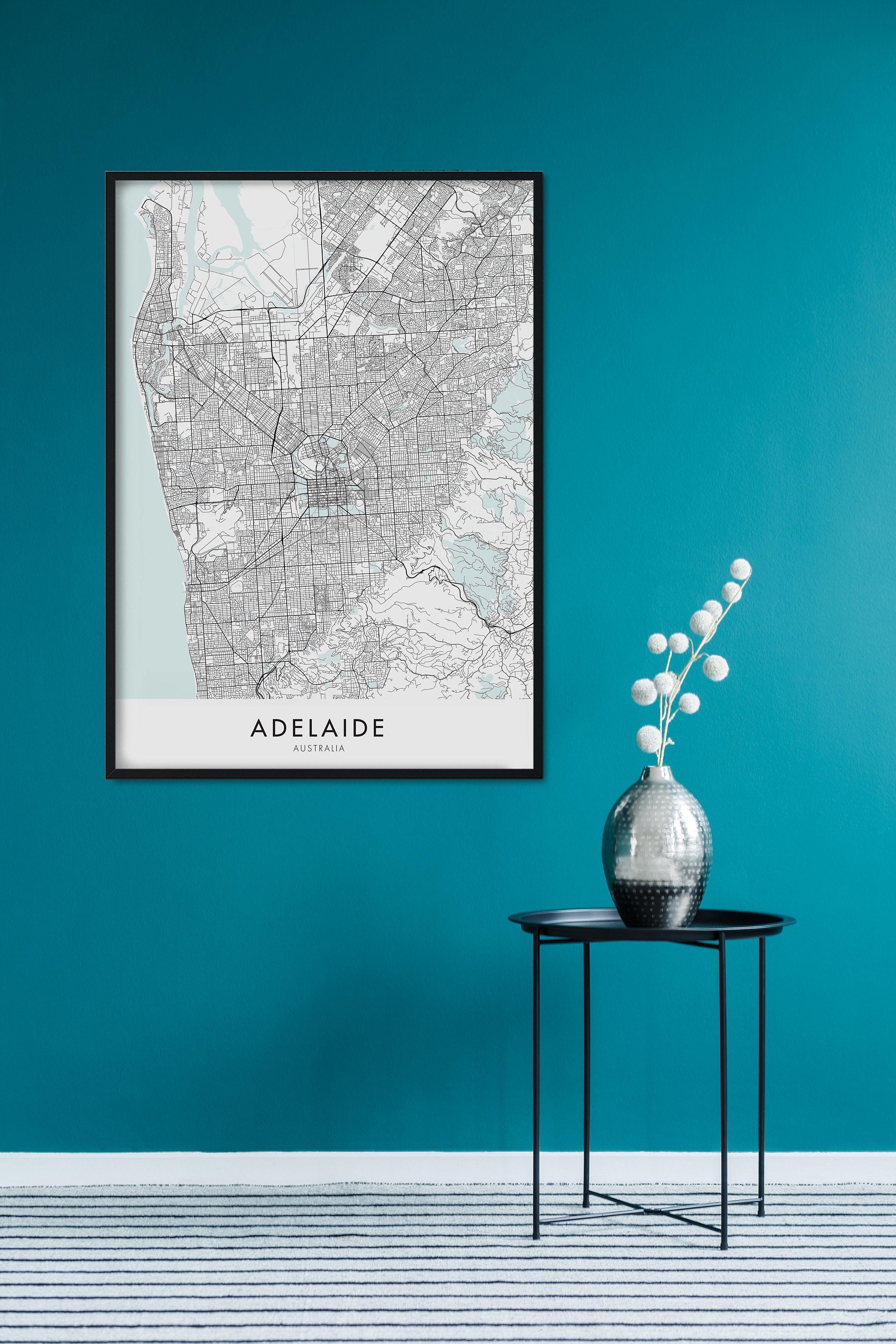 Adelaide, Australia City Map Print Wall Art | Print at Home | Digital ...