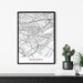Newtown, Sydney, Australia Art, City Map Print Wall Art | A4 A3 A2 A1 ...
