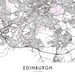 Edinburgh Scotland UK Art City Map Print Wall Art A4 A3 - Etsy