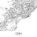 Cebu City, Phillippines Map Print Wall Art | Print at Home | Digital ...