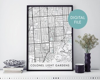 Adelaide City Map - Etsy