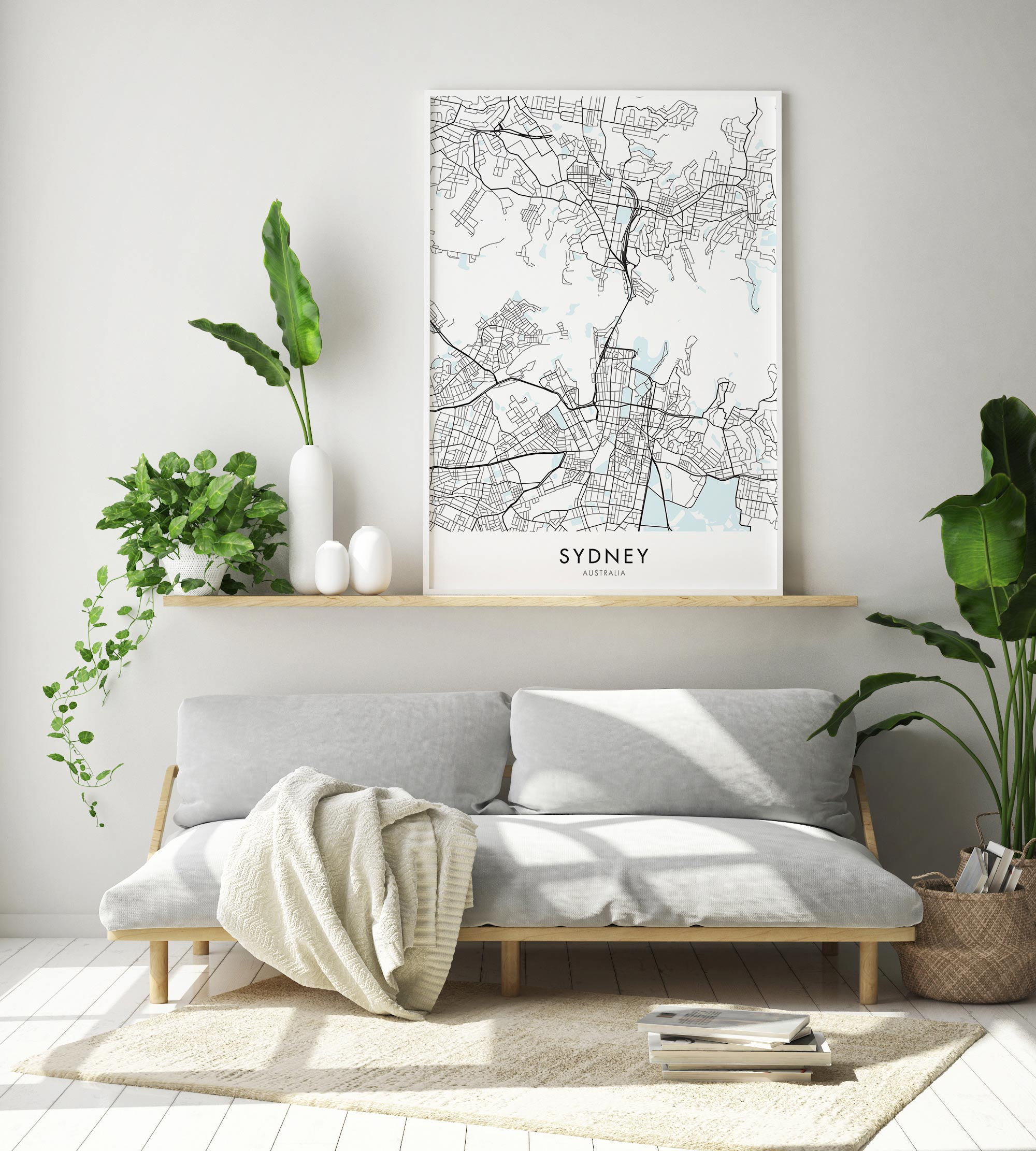 Sydney Australia Art, City Map Print Wall Art | A4 A3 A2 A1 - Etsy