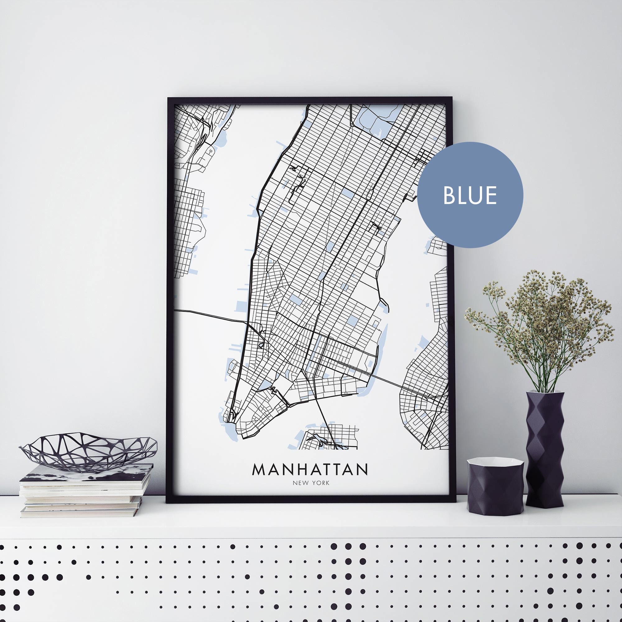 Custom City Map Print Wall Art - Choose Any City - Etsy