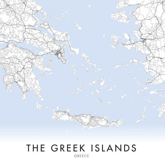 Blank Greek Map