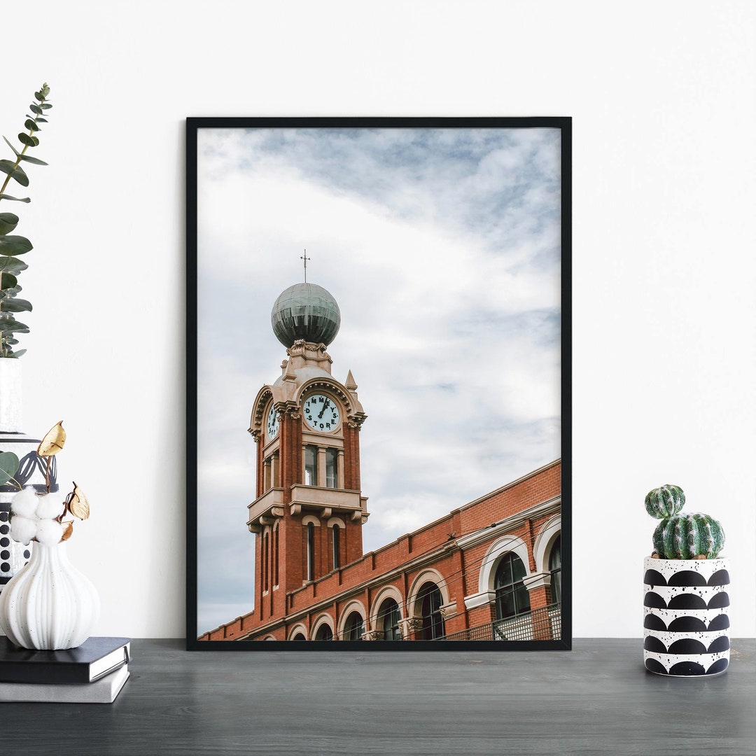 Dimmeys Clock Tower, Richmond, Melbourne, Australia Print Wall Art | A4 ...