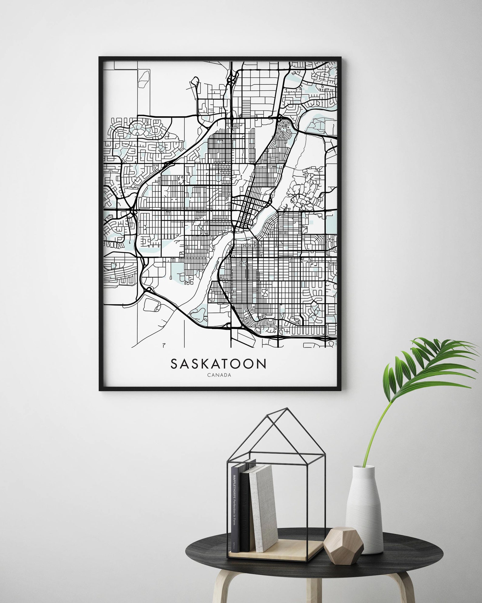 Saskatoon Saskatchewan Canada Art City Map Print Wall Art - Etsy