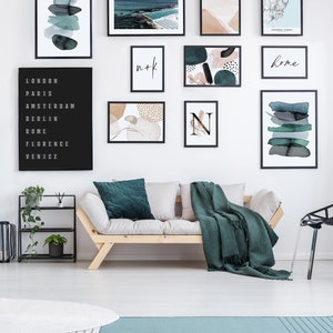 Custom Destination Text Poster Print Wall Art - Etsy