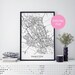 Hamilton, New Zealand City Map Print Wall Art | Print at Home | Digital ...