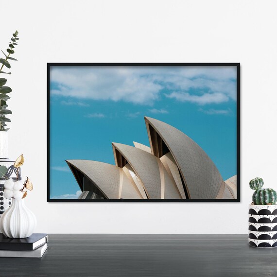 Sydney Opera House Shells Australia Print Wall Art A4 A3 A2 | Etsy