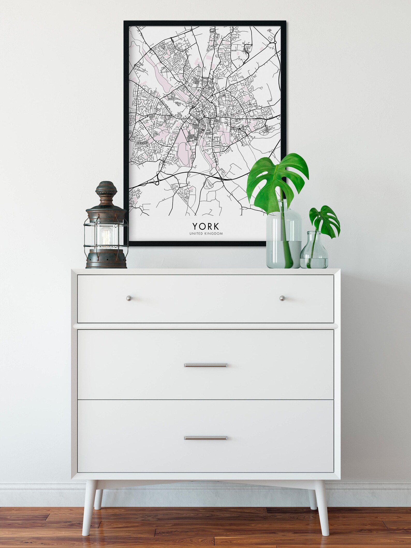 York, England UK Art, City Map Print Wall Art | A4 A3 A2 A1 - Etsy