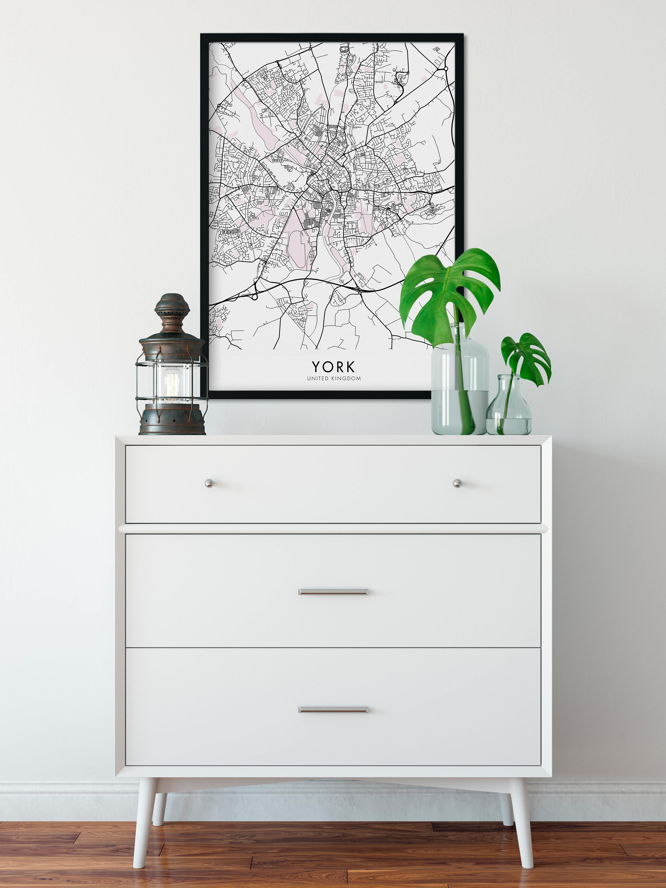 York, England UK Art, City Map Print Wall Art | A4 A3 A2 A1 - Etsy
