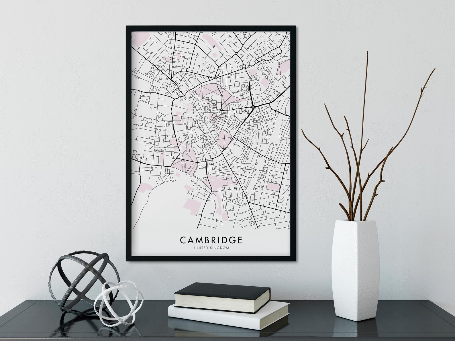 Cambridge, United Kingdom Art, City Map Print Wall Art | A4 A3 A2 A1 - Etsy