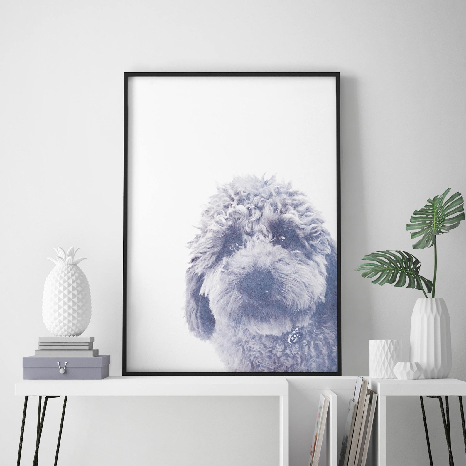Cavoodle Poodle Puppy Watercolour Print Wall Art 4x6 5x7 A4 - Etsy