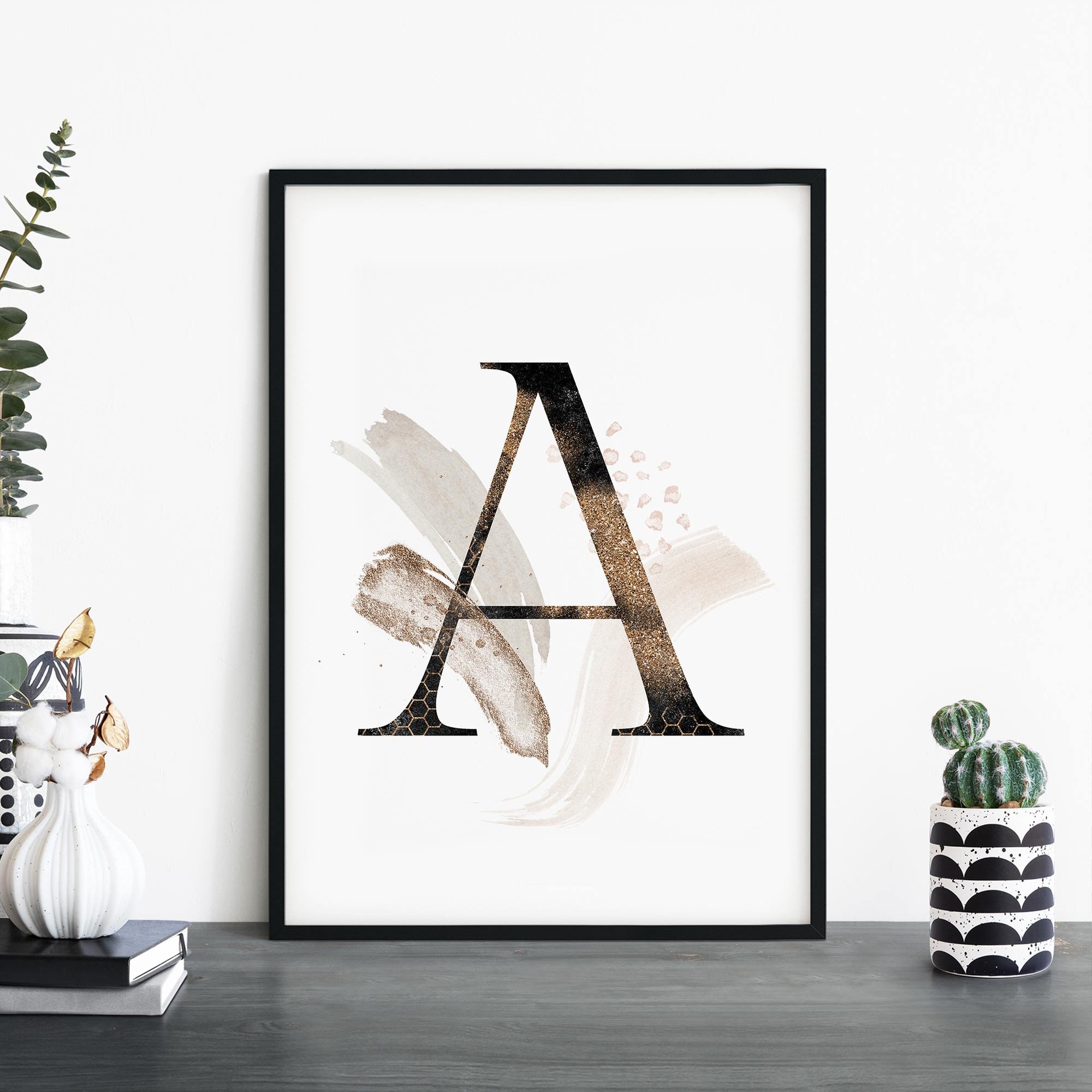 Letter A Alphabet Abstract Print Wall Art | 4x6 5x7 A4 A3 A2 A1 - Etsy