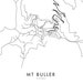 Mt Buller, Victoria, Australia Map Print Wall Art | Print at Home ...