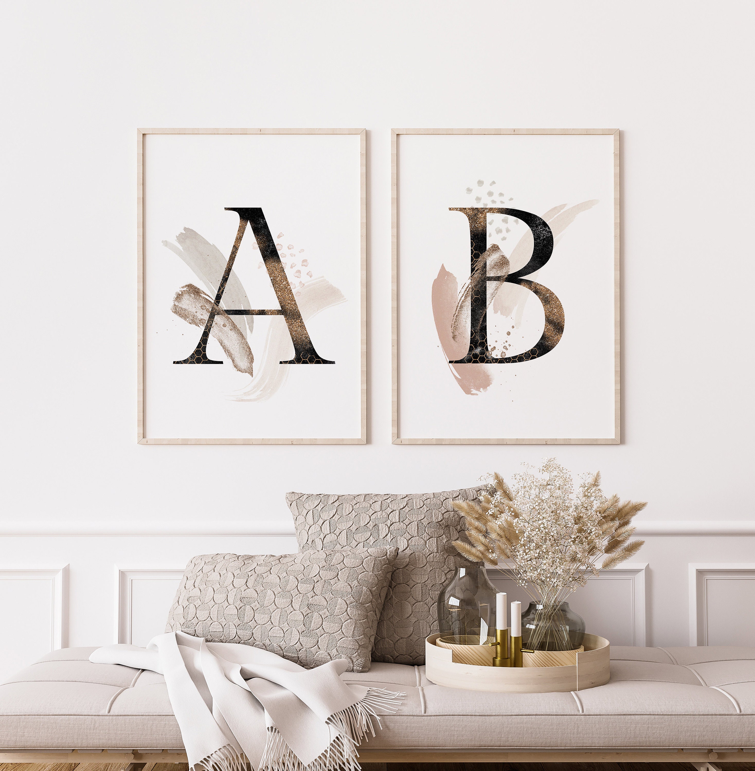 Letter A Alphabet Abstract Print Wall Art 4x6 5x7 A4 A3 A2 - Etsy