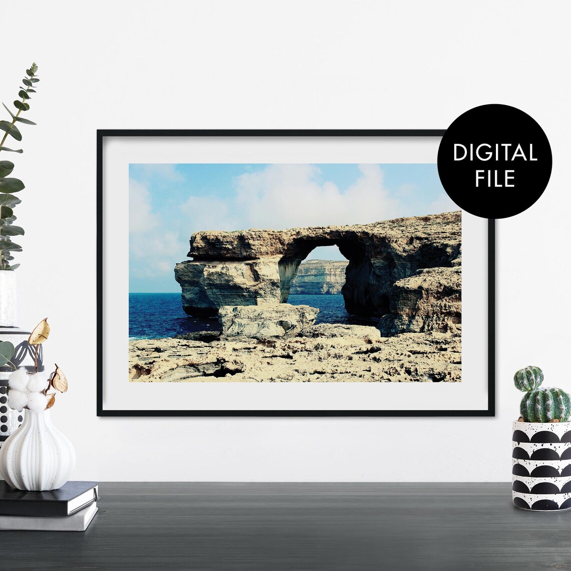 Azure Window, Gozo, Malta Print Wall Art | Print at Home | Digital ...