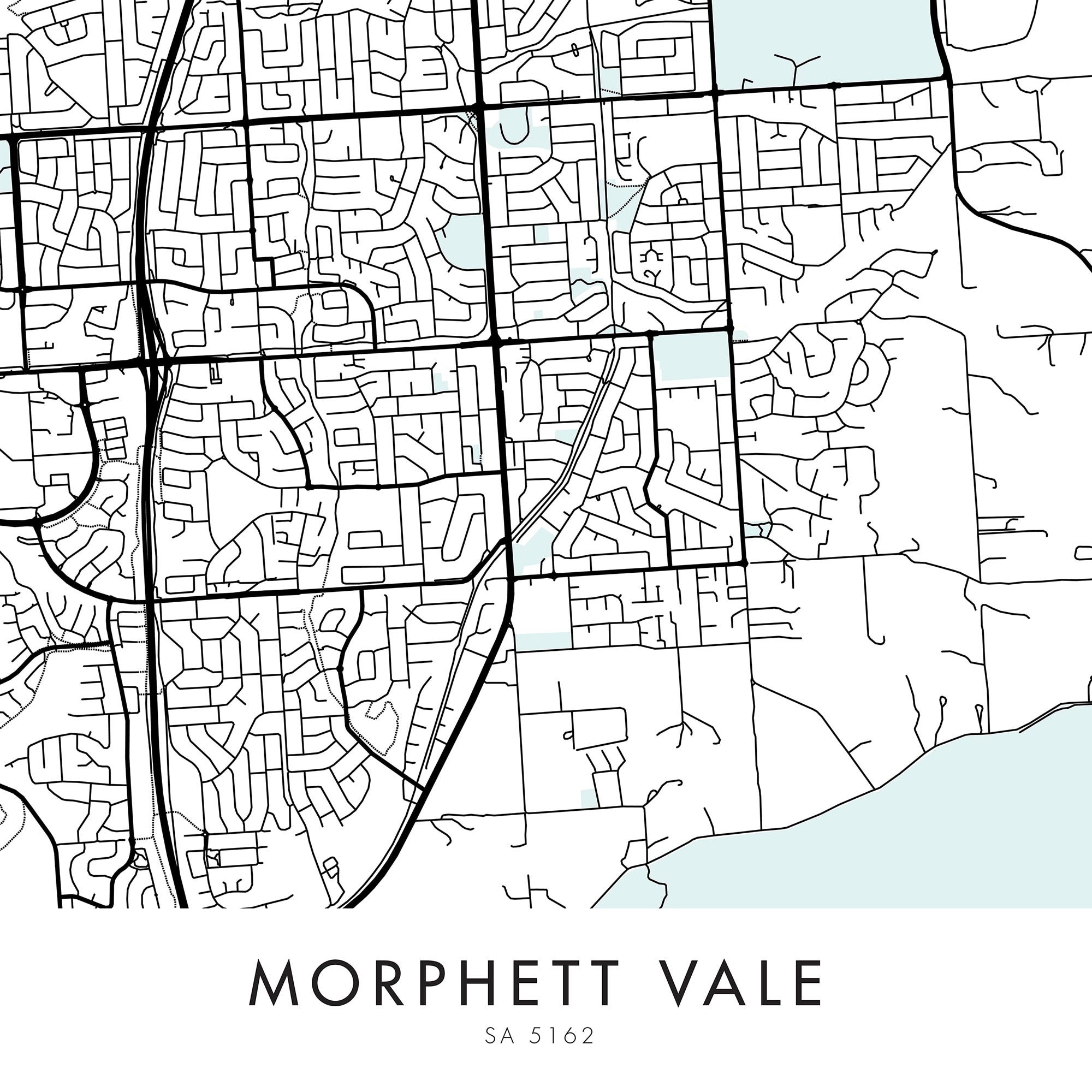 Morphett Vale Adelaide Australia Art City Map Print Wall - Etsy UK